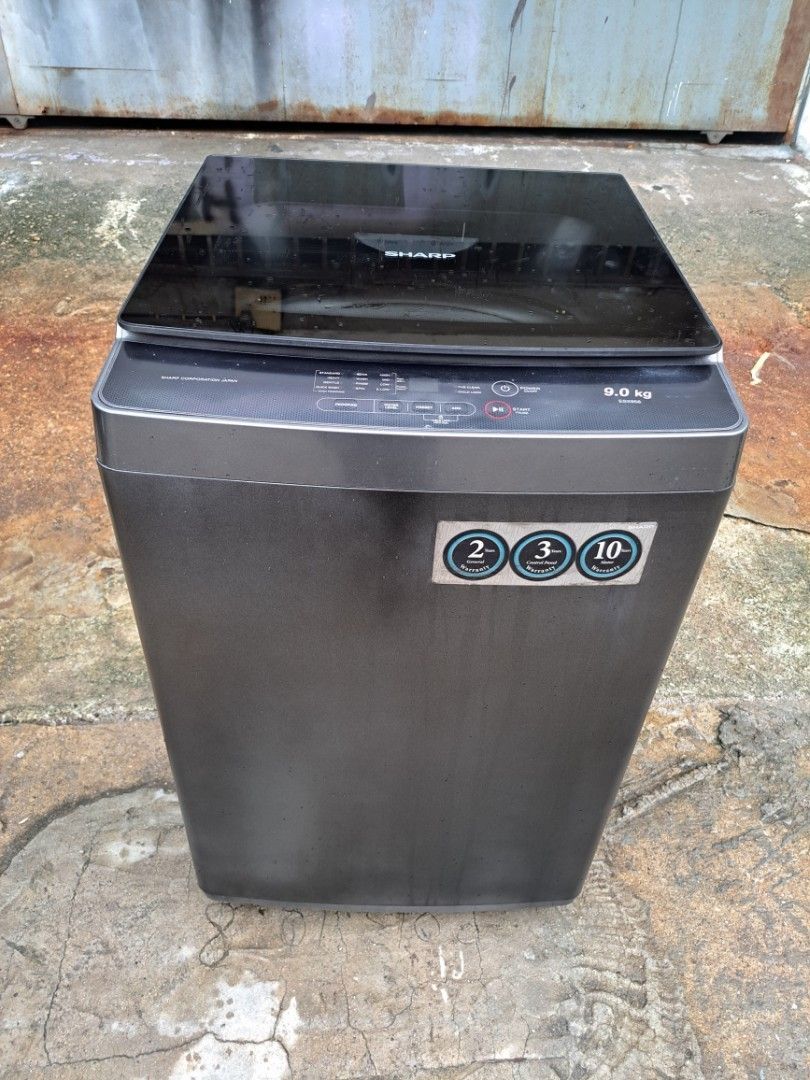Sharp washing machine 9 kg for sale, TV & Home Appliances, Kitchen ...