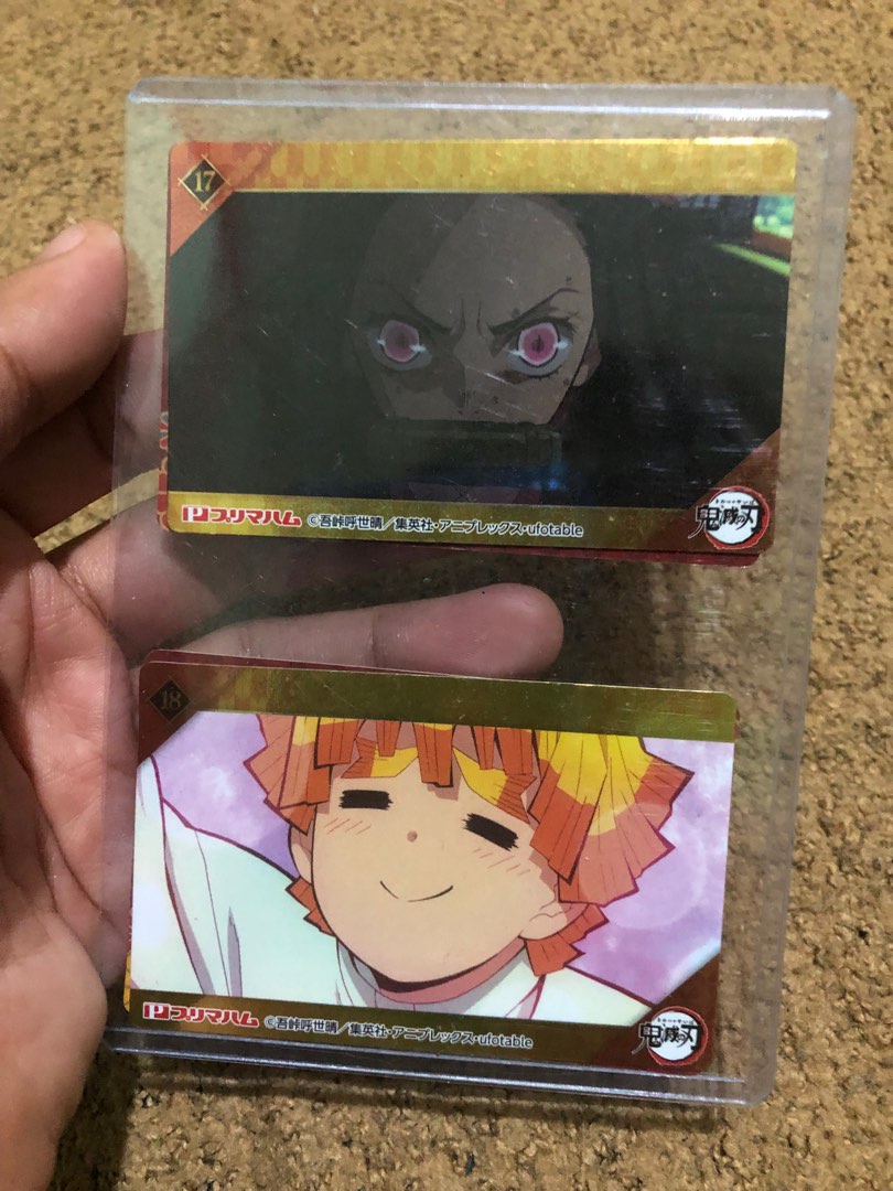 Shiny demon slayer collectible cards, Hobbies & Toys, Toys & Games on ...