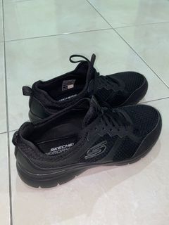 Skechers black shoes, Women's Fashion, Footwear, Sneakers on Carousell