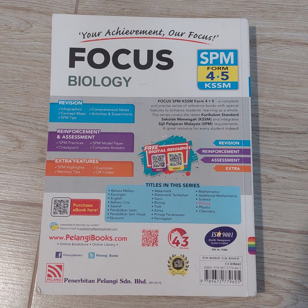 SPM Biology FOCUS Form 4& 5, Hobbies & Toys, Books & Magazines ...