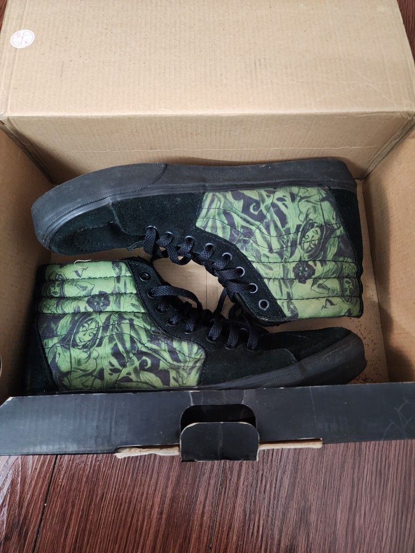 Vans x Rob Zombie Sk8 Hi, Men's Fashion, Footwear, Sneakers on Carousell