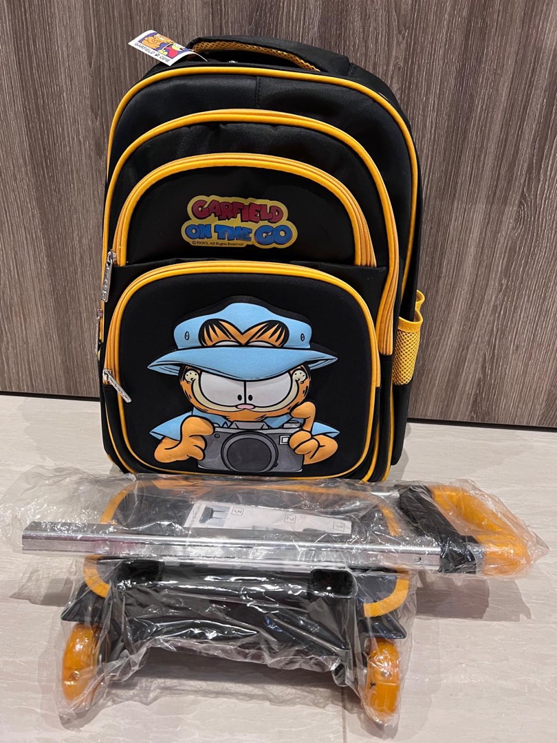 Vintage Paws Garfield On The Go Trolley School Bag Rare With Tags, Men ...