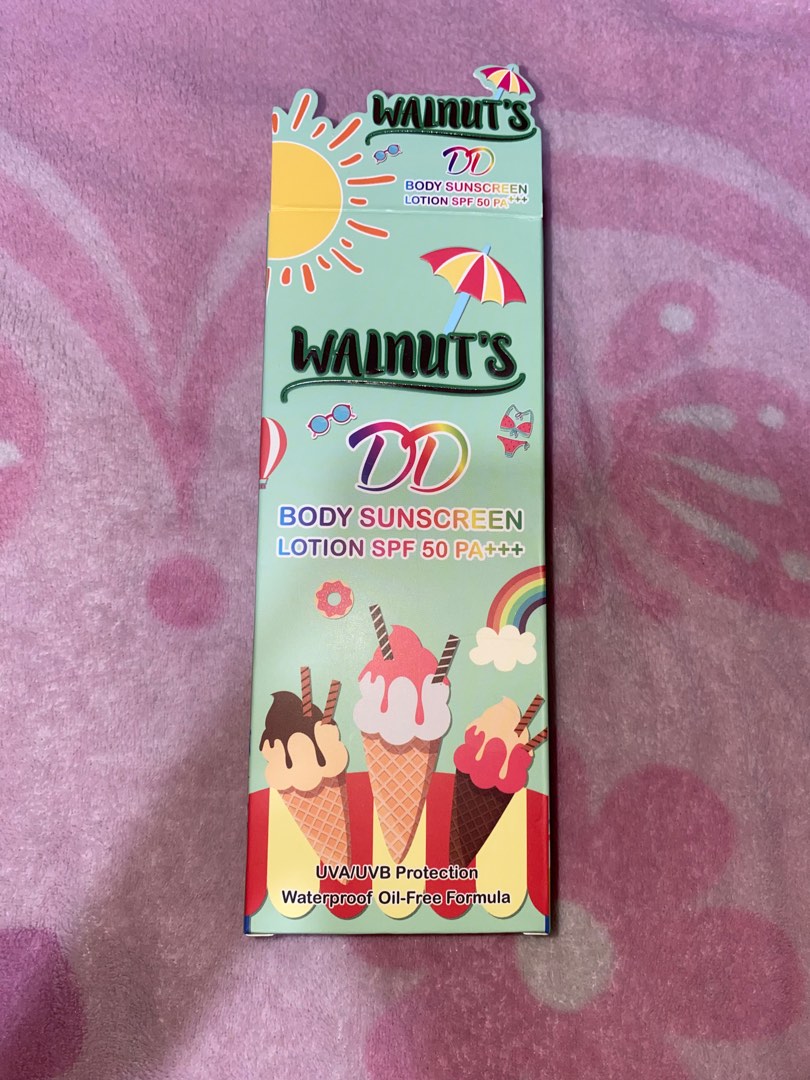 WALNUTS DD BODY SUNSCREEN SPF 50 PA+++, Kesehatan & Kecantikan, Kulit ...