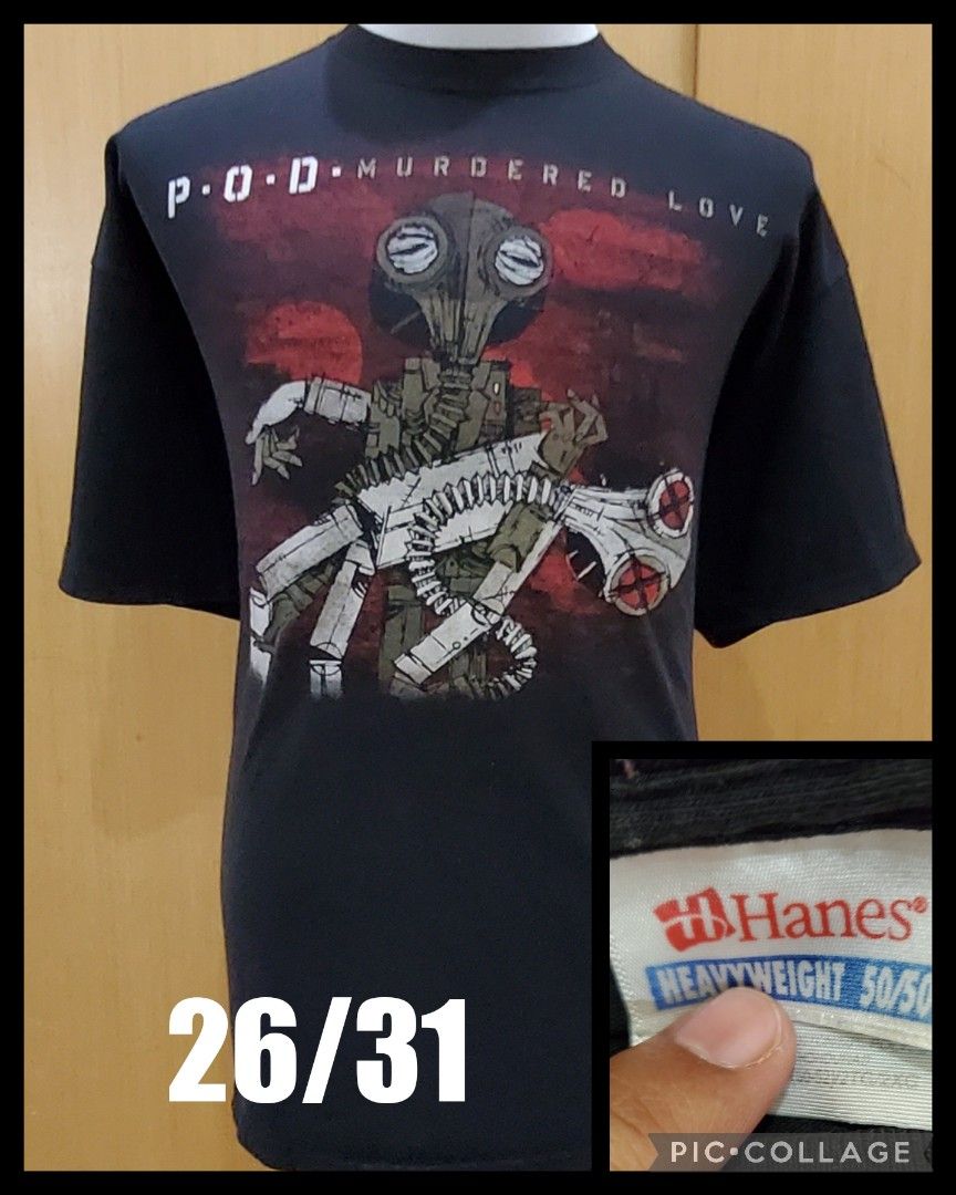 #1464 PIT 26 P.O.D.MURDERED LOVE, Men's Fashion, Tops & Sets, Tshirts ...