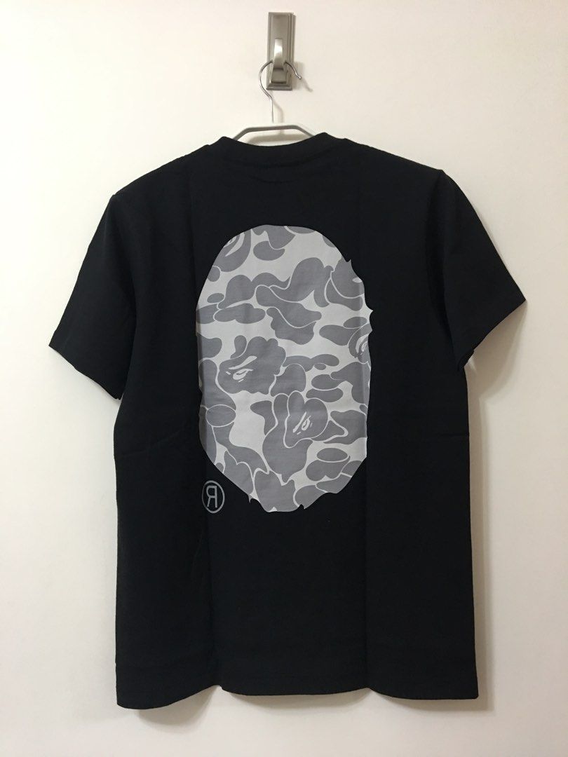 A Bathing APE Bape MAD APE Camo tee T-shirt 灰狼雙面猿人頭 怒猿 灰迷彩短T短袖, 他的時尚, 上衣與西裝, T恤、Polo衫在旋轉拍賣