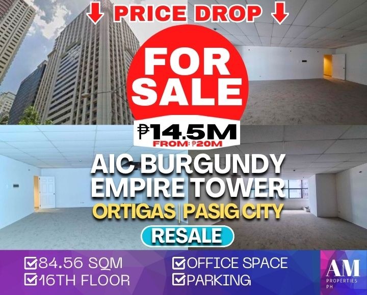 AIC Burgundy Empire Tower Commercial with parking slot in Ortigas ...