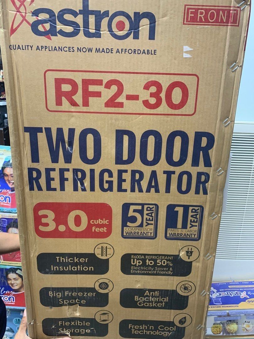 Astron RF2-30 Top Freezer Two Door Refrigerator (3.0 cubic feet ...