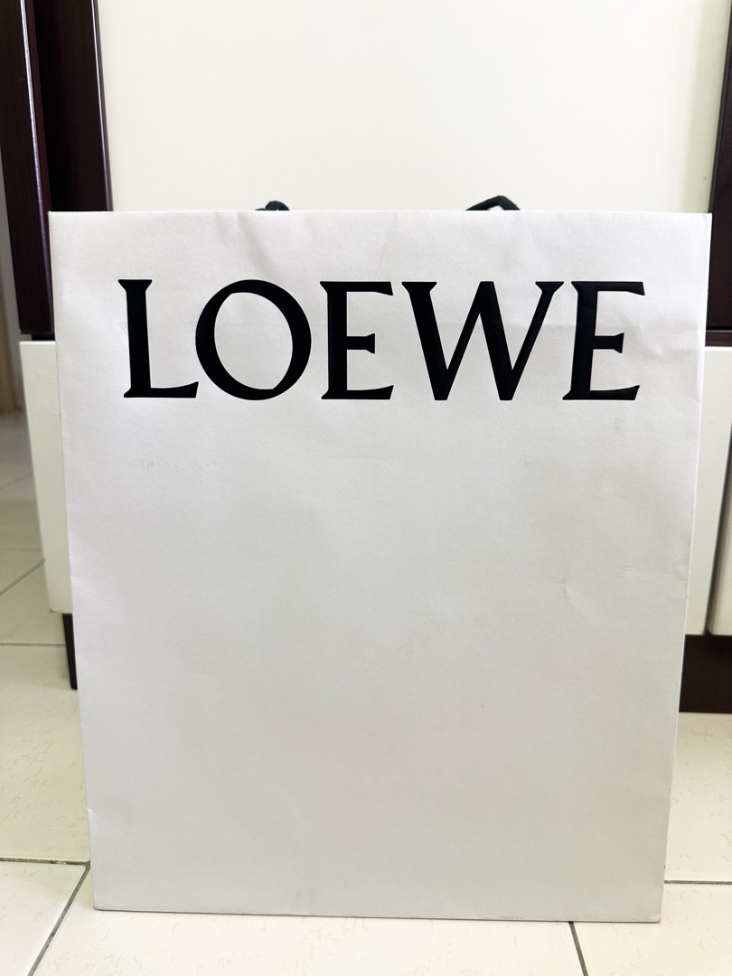 Authentic Loewe Large Paper Bag, Luxury, Accessories on Carousell