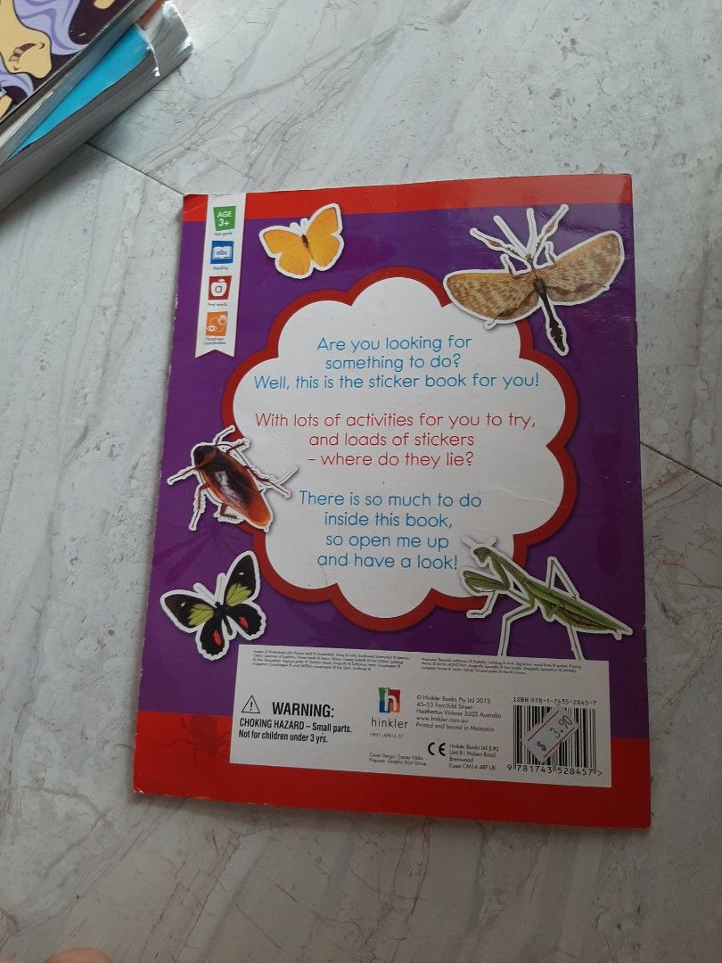 Buku insects bugs, Buku & Alat Tulis, Buku Anak-Anak di Carousell