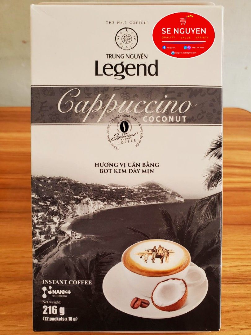 Cappuccino Coconut Coffee (Trung Nguyen- Legend) - Product from Vietnam ...