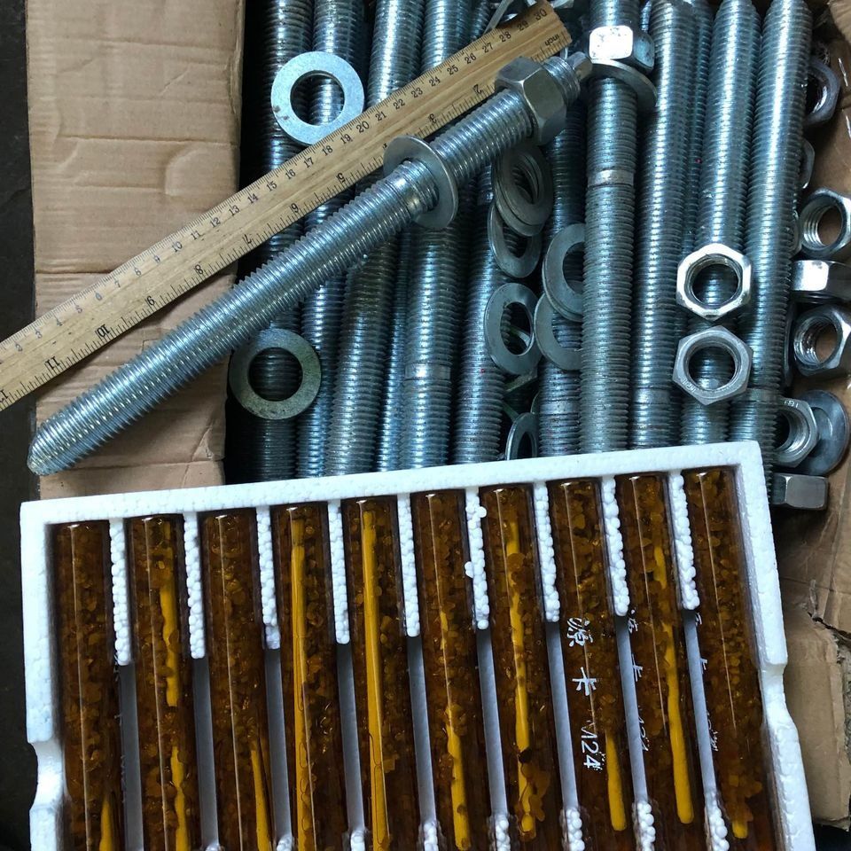 Chemical Anchor bolt 1” diameter 12” long M24 X 300mm ONHAND ANYTIME ...