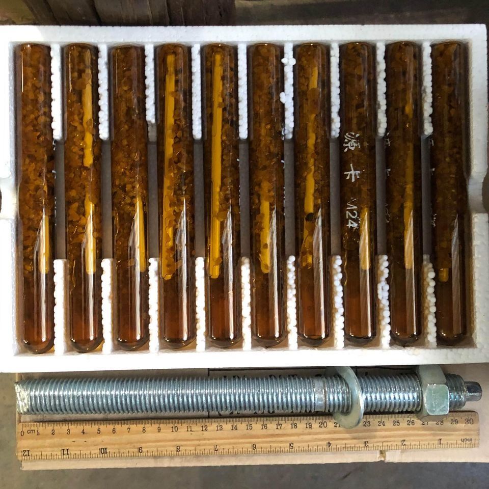 Chemical Anchor Bolt Adhesive Epoxy 24mm (25mm or 1”) diameter X 300mm ...