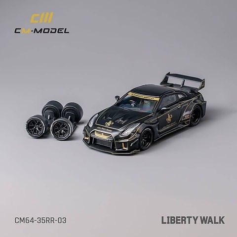 CM MODEL Nissan GT-R (R35) LBWK Super Silhouette 35GT-RR 3.0 JPS Livery ...