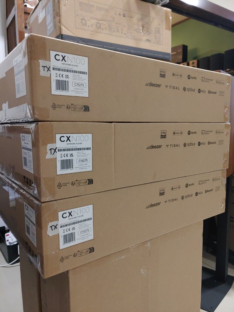 CXN100 - Separate High Resolution WiFi Network Audio Player, Streamer and Pre Amp with Display ...