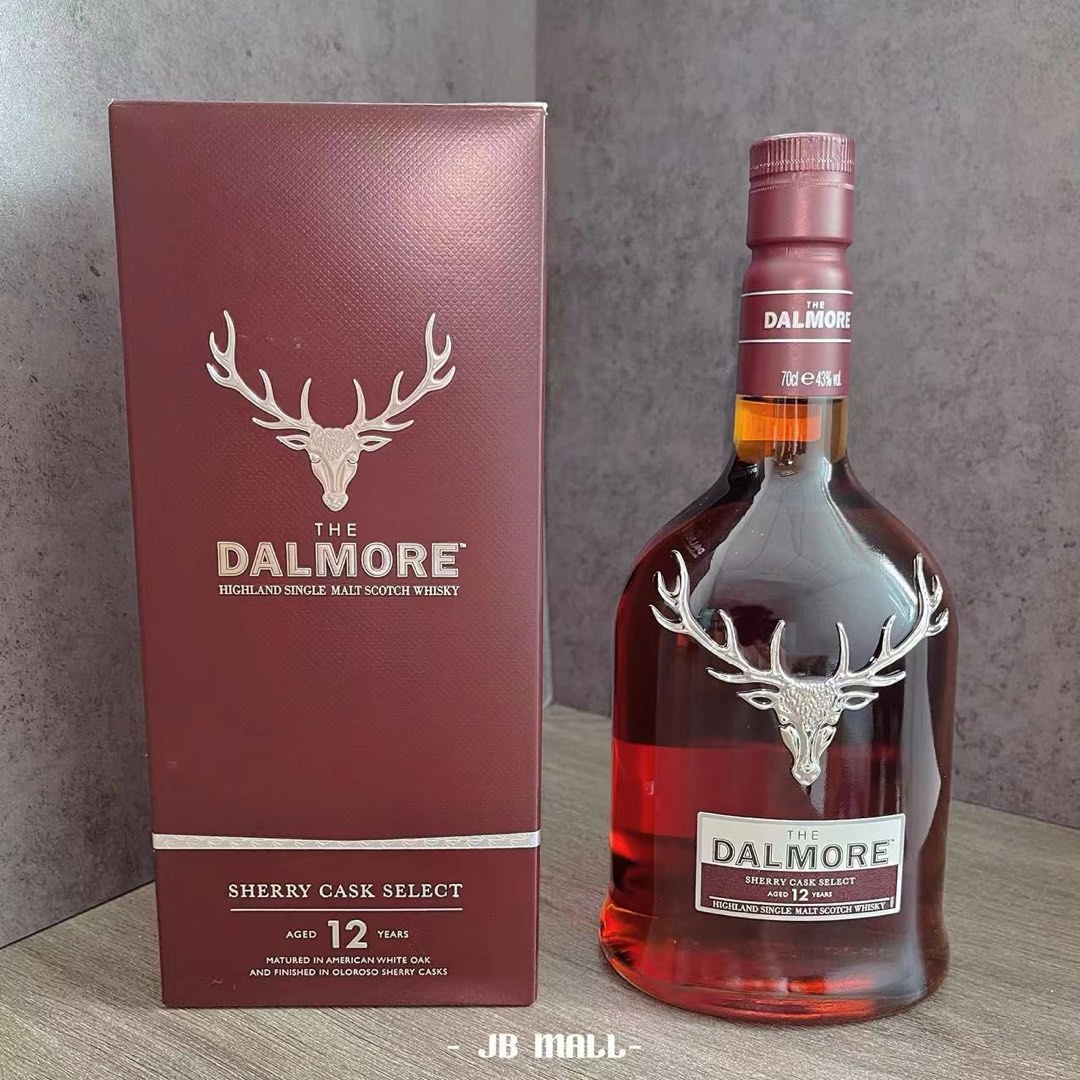 Dalmore大摩12年雪莉桶單一麥芽蘇格蘭威士忌 700ml (香港行貨), 嘢食 & 嘢飲, 酒精飲料 - Carousell