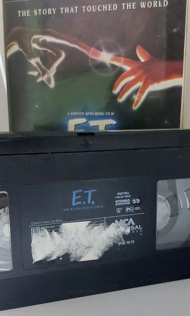 E.T. The Extra-Terrestrial Drew Barrymore Collectible VHS Video Tape ...
