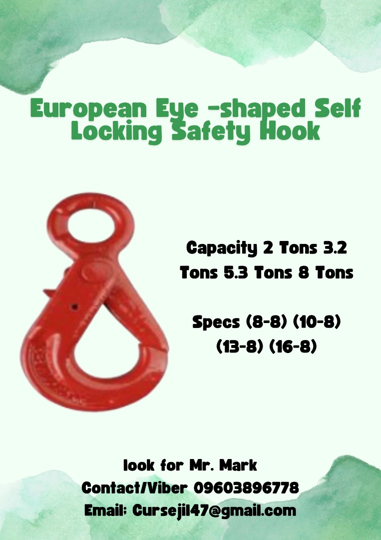 European Eye –shaped Self Locking Safety Hook, Commercial & Industrial ...