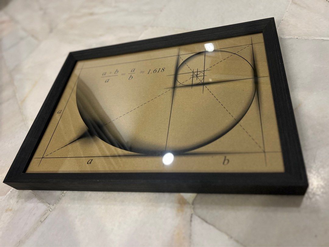 (A3) Antique Math Masterpiece Fibonacci Golden Ratio WALL ART PRINT ...