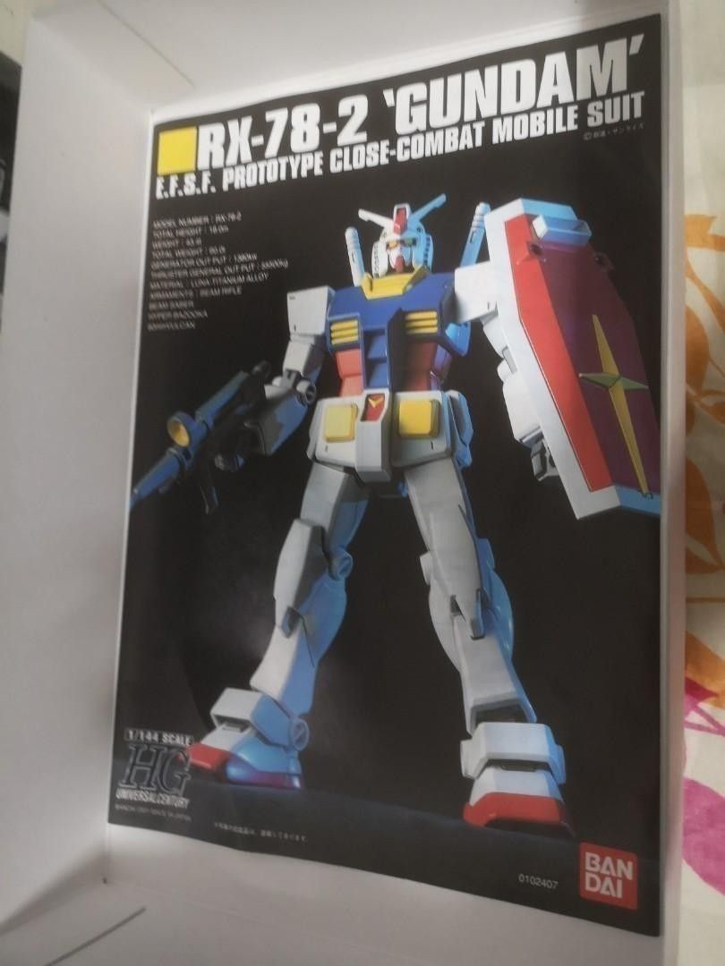 Gundam RX-78-2 ecopla Model kit Mobile suit Gundam High grade HG gunpla ...