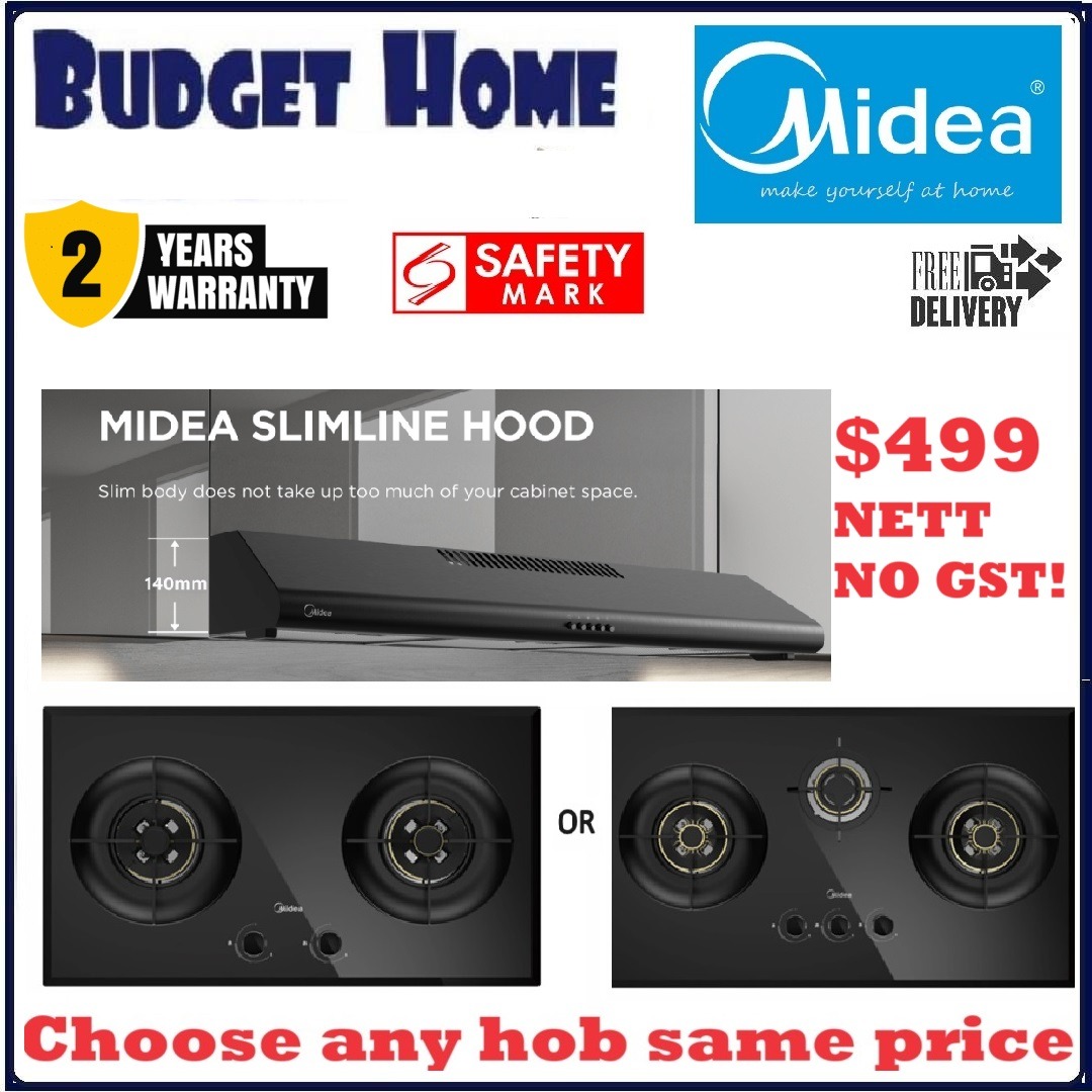 Midea cooker Hood and hob, TV & Home Appliances, Kitchen Appliances ...