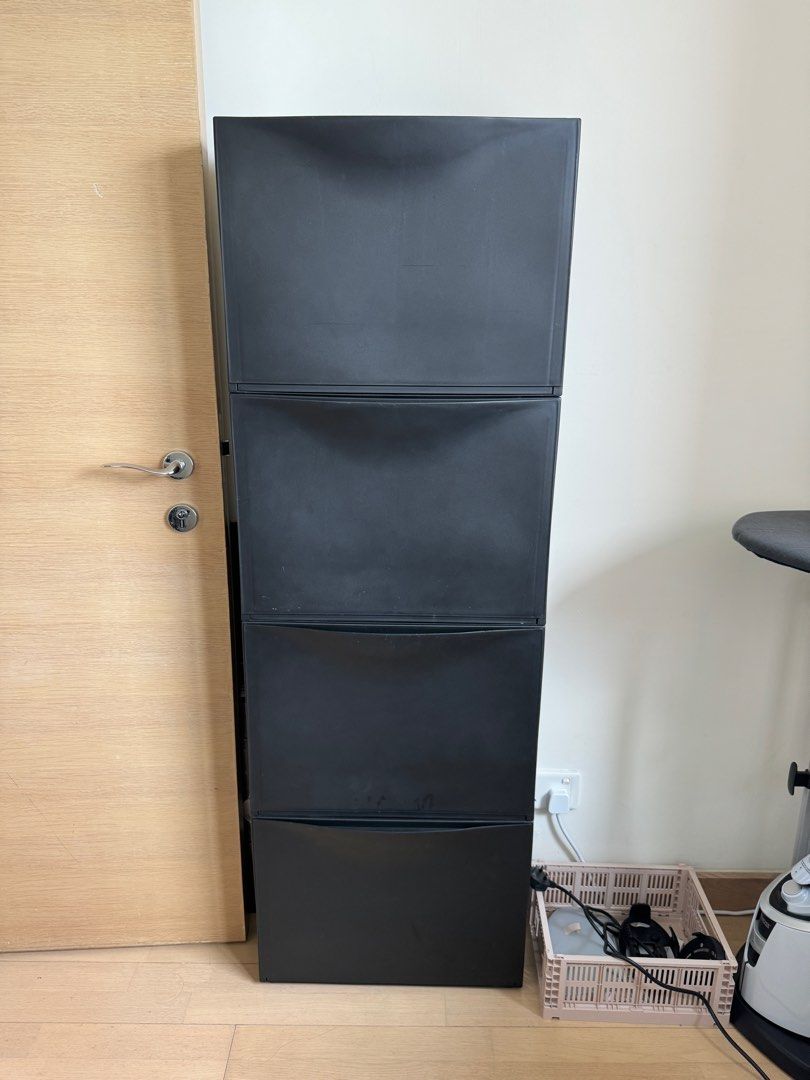 Ikea TRONES black shoe cabinet x4, 傢俬＆家居, 傢俬, 櫃子、組合櫃及置物架 - Carousell