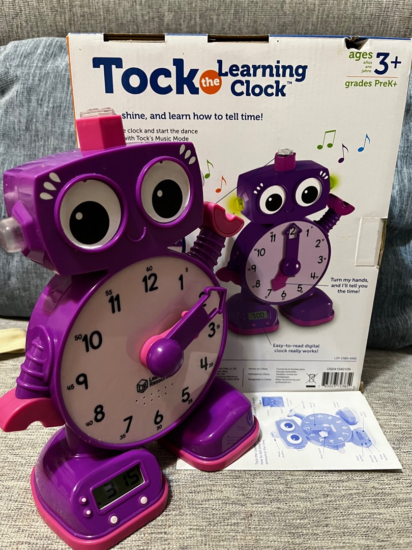 telling time clock toy