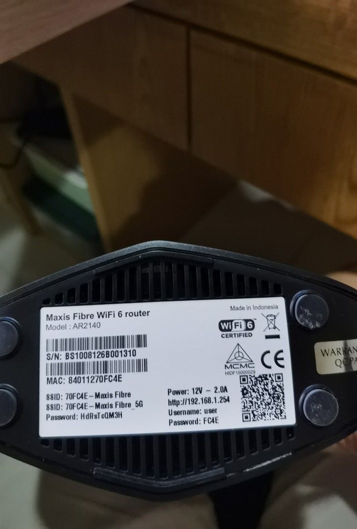 Maxis Wifi 6 Easy Mesh Router, Computers & Tech, Parts & Accessories ...