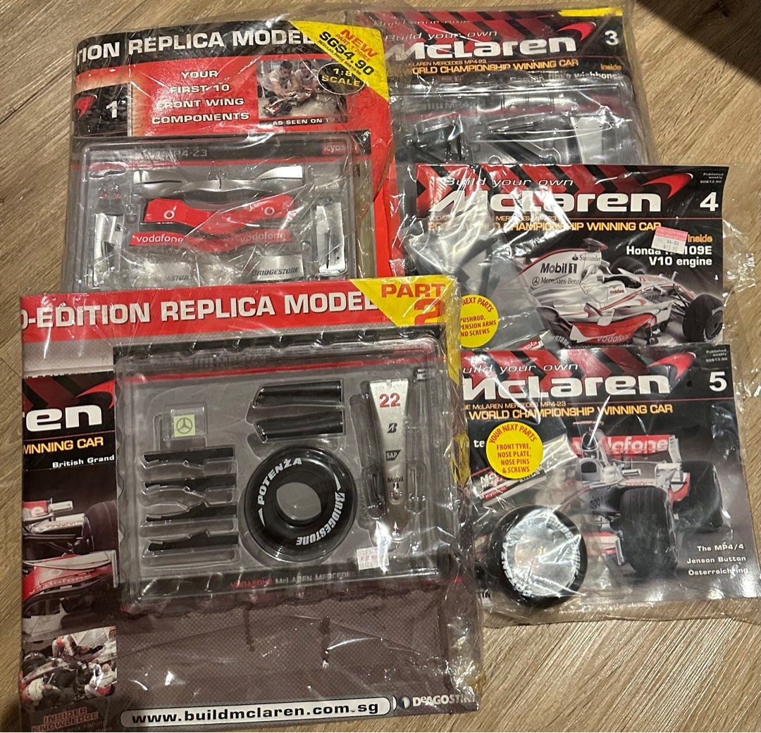 McLaren f1 car parts with magazine, Hobbies & Toys, Books & Magazines ...
