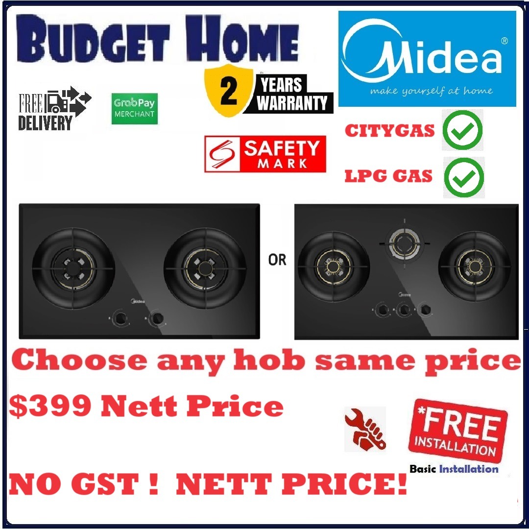 Midea Hob with installation / cooker hob 3 burner stove with install ...