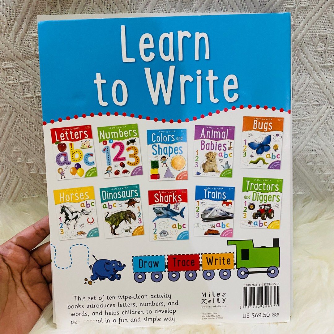 Miles Kelly Learn To Write (10 BOOKS) >> NEW, Hobbies & Toys, Books ...