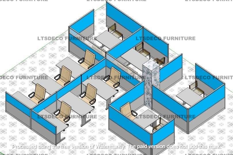 Office Partition Customize Workstation Free Layout, Furniture & Home ...