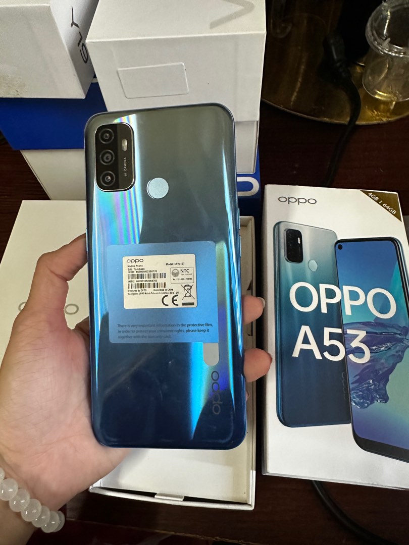OPPO A53 4GB 64GB Fancy Blue complete Inclusion, Mobile Phones ...