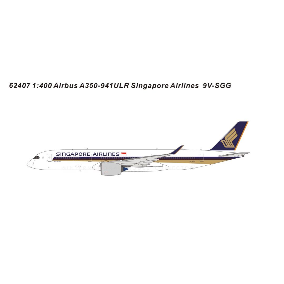 (Panda Model) Singapore Airlines Airbus A350-900ULR 9V-SGG 1/400 ...