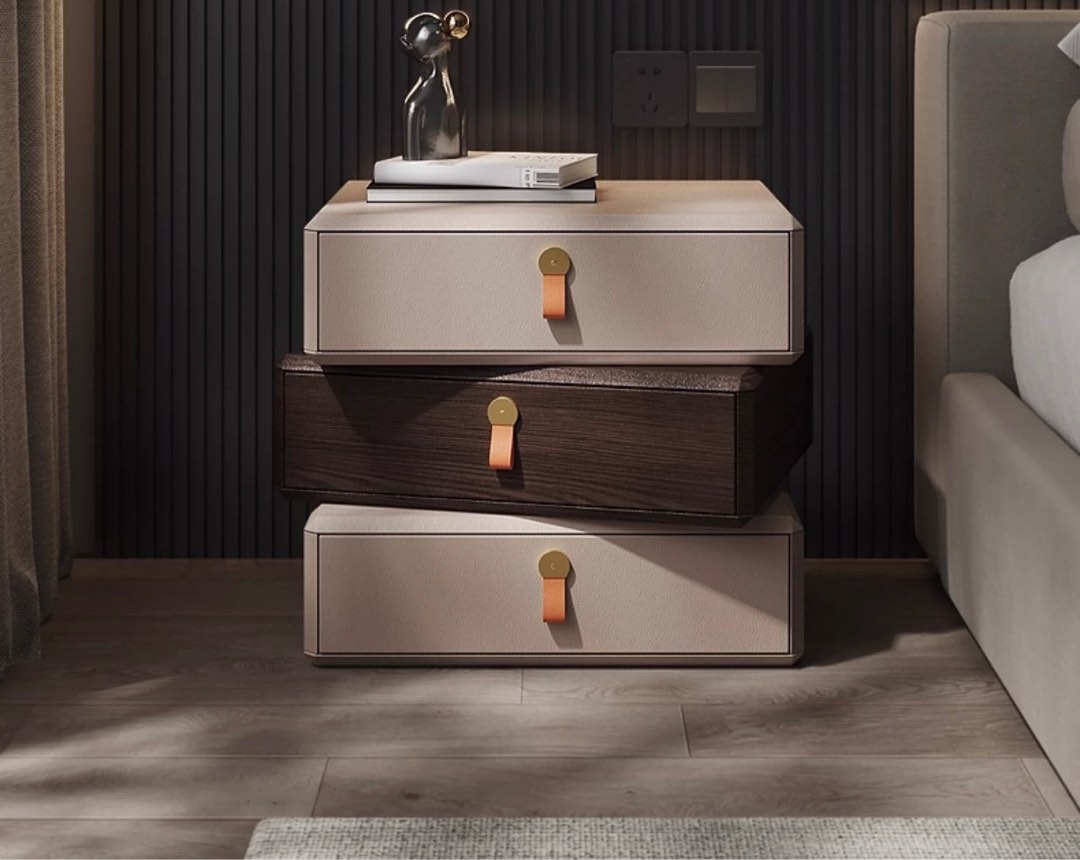 PAUES Modern Swivel Bedside Table, Furniture & Home Living, Furniture ...