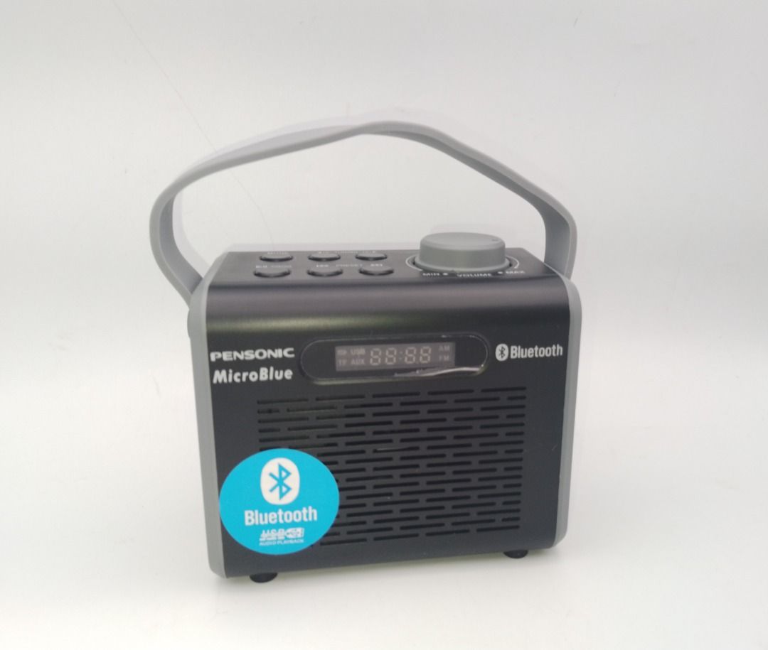 PENSONIC Micro Blue FM Radio Bluetooth Speaker MP# Player USB Music ...