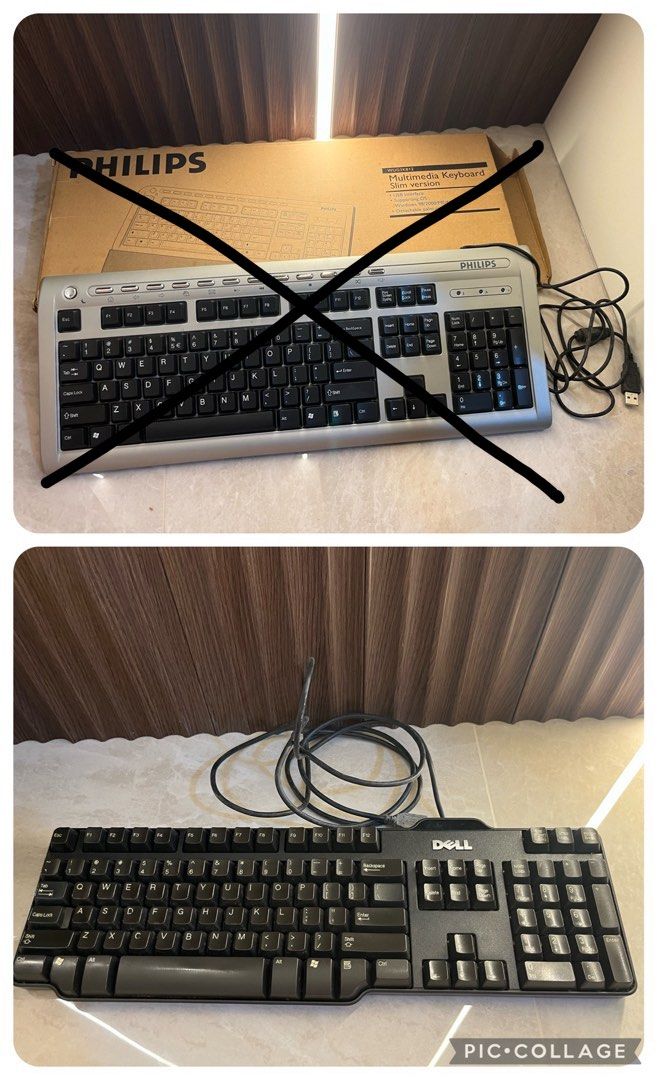 Philips & Dell USB Keyboard, Computers & Tech, Parts & Accessories ...