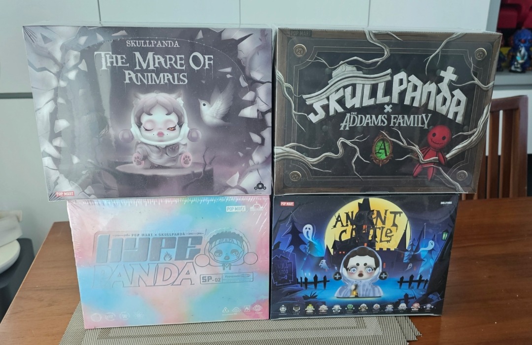 Popmart Skullpanda, set of 4 cases (sealed), Hobbies & Toys, Toys ...