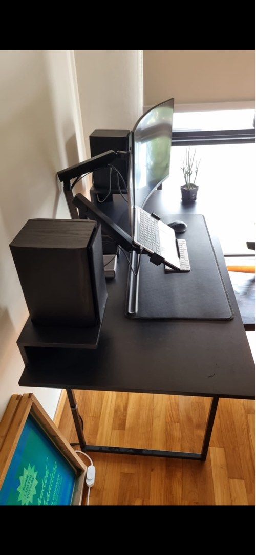 Prism Arch Stealth Dual Computer Monitor Arms, Computers & Tech, Office ...