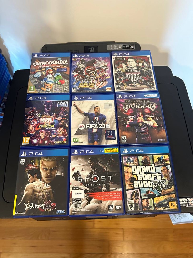 PS4 game Overcooked / Super Robot Wars V / Sleeping Dogs / Marvel vs ...