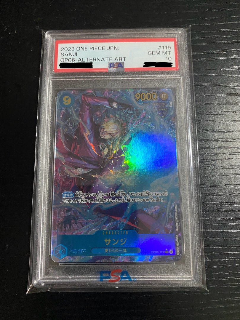 PSA 10 Sanji Vinsmoke PSec Sec AA Secret Rare Alternate Art One Piece ...