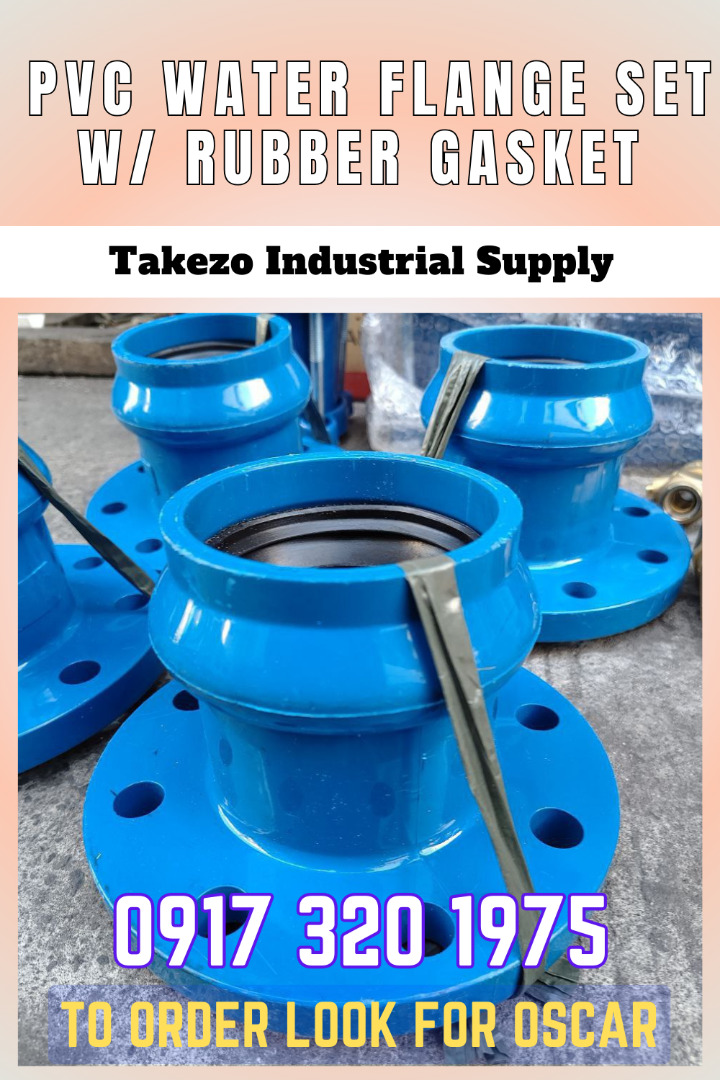 PVC Water Flange Set w/ Rubber Gasket, Commercial & Industrial ...