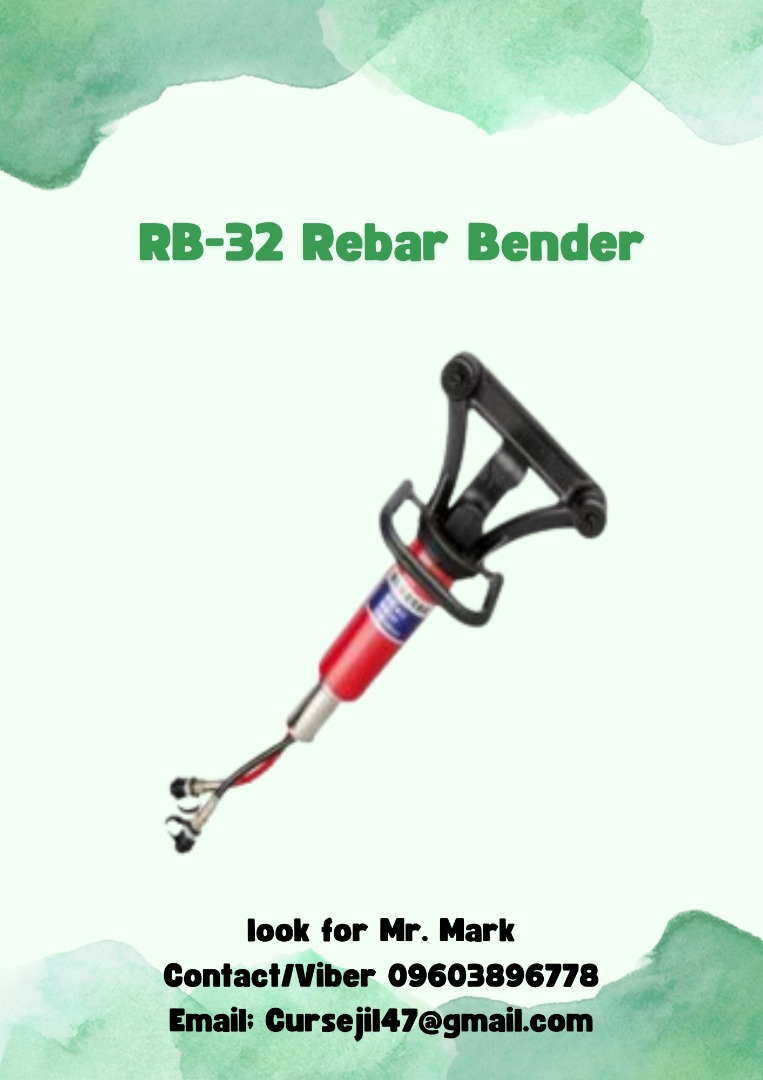 RB-32 Rebar Bender, Commercial & Industrial, Construction & Building ...