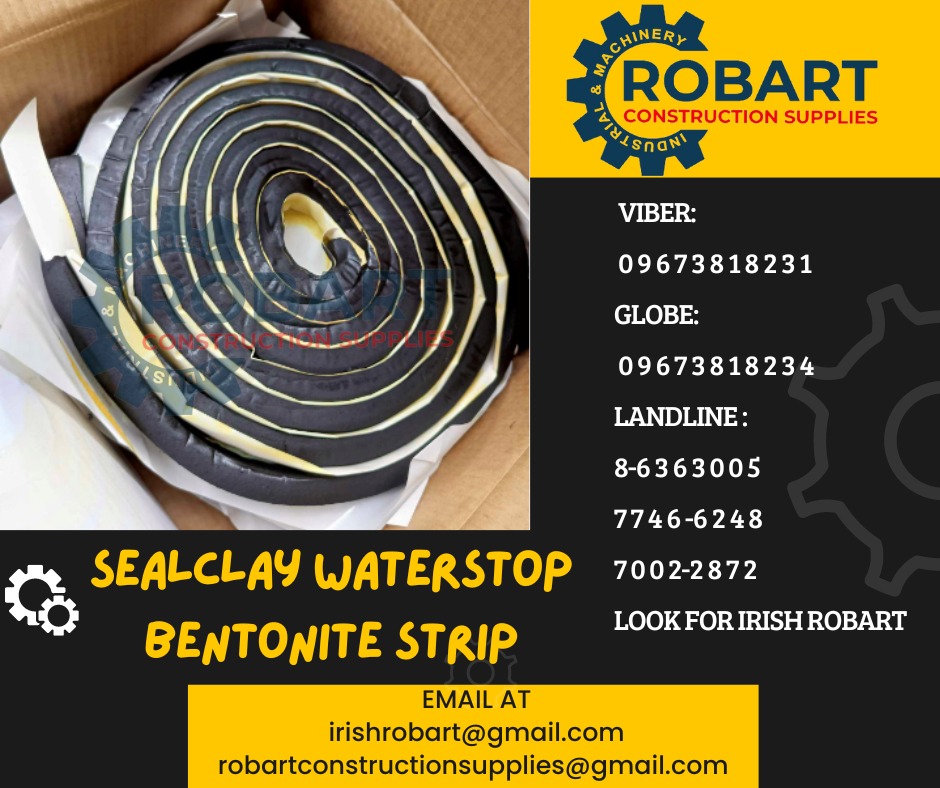 Sealclay Waterstop Bentonite Strip, Commercial & Industrial ...