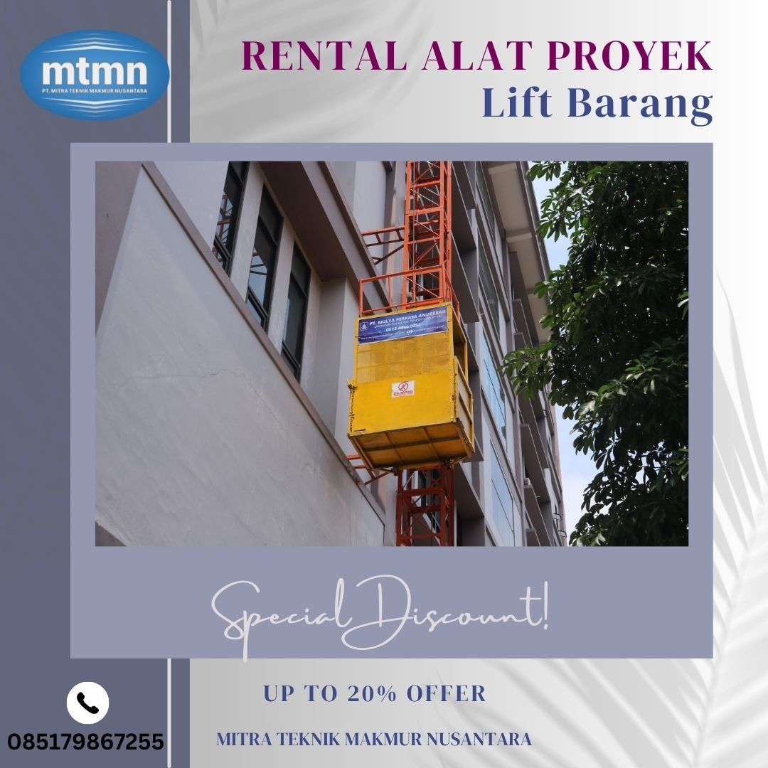 Sewa Rental Alat Proyek Lift Barang Double & Single Cabin Alimak ...