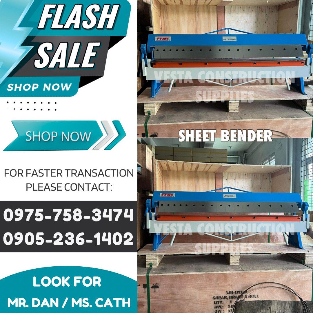 Sheet Bender, Commercial & Industrial, Construction Tools & Equipment ...