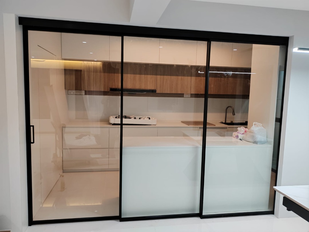 Slim Profile Sliding Doors with Soft Close System, Furniture & Home ...