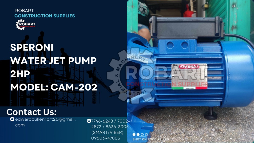 Speroni Water Jet Pump, Commercial & Industrial, Construction & Building Materials on Carousell