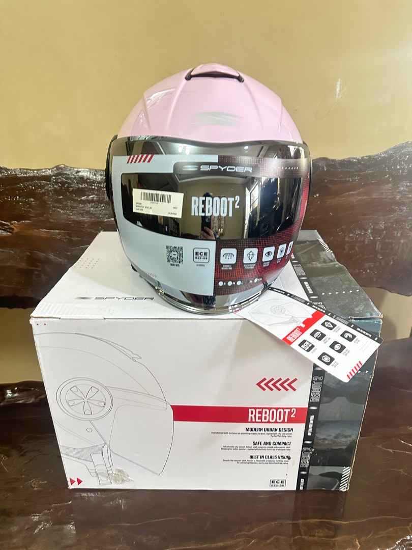 Spyder Reboot 2 P - S0A V2 Open Face Helmet (Free Clear Visor), Motorbikes, Motorbike Parts ...