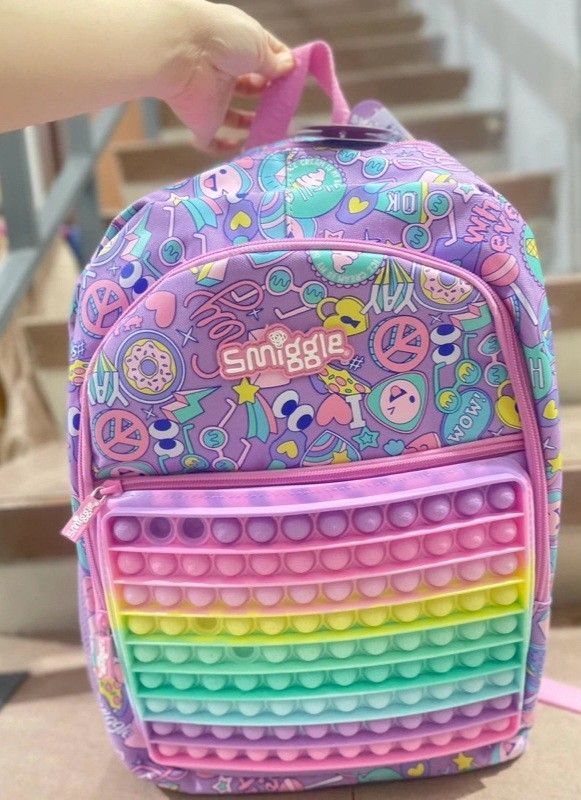 Tas Anak SD Backpack Smiggle New Colorfull Pop It, Buku & Alat Tulis ...