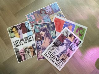 Taylor Swift Infographic Poster A1 with cute sticker set, Hobbies ...